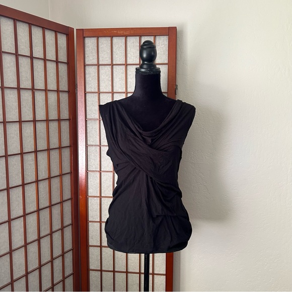 CAbi | Tops | Black Crossover Top | Poshmark